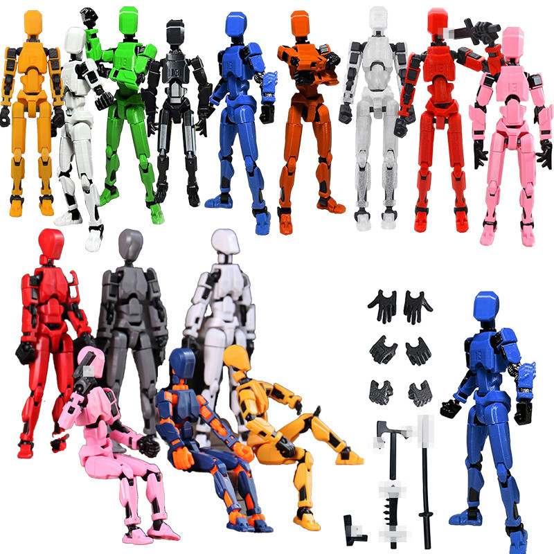 3d Printed Action Figure Lucky 13 Titans 3D Figure Dummy 13 Joint ...