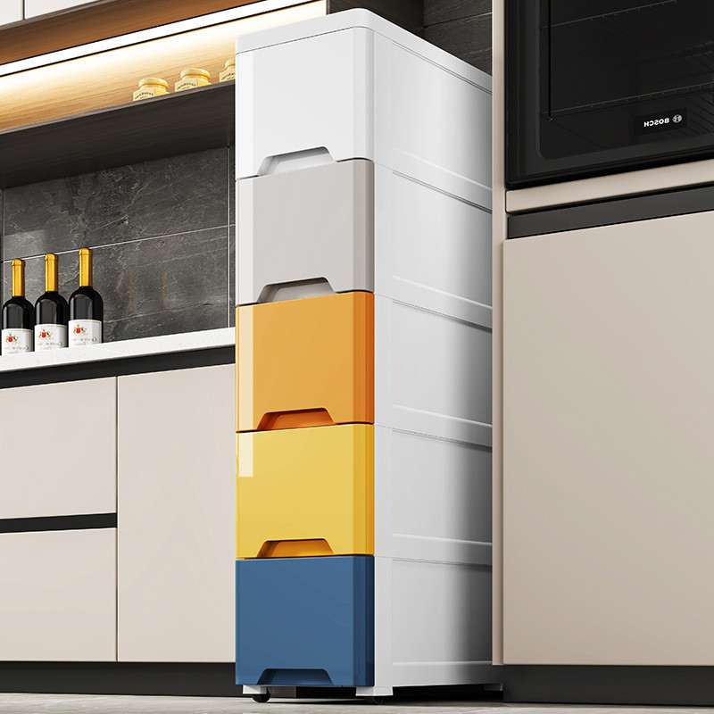 Vlph 15/20/25/35cm Gap Storage Cabinet Drawer Type Kitchen Gap Bathroom ...