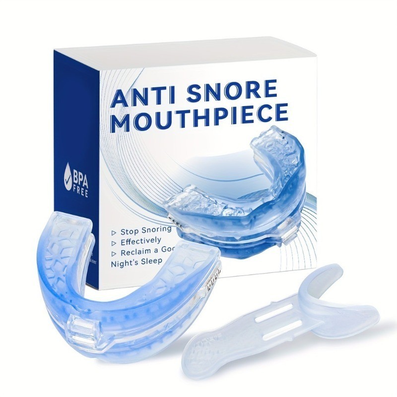 【Upgraded】Anti Snoring Bruxism Silicone Stop Snoring Anti Snore Mouthpiece Apnea Guard Bruxism ...