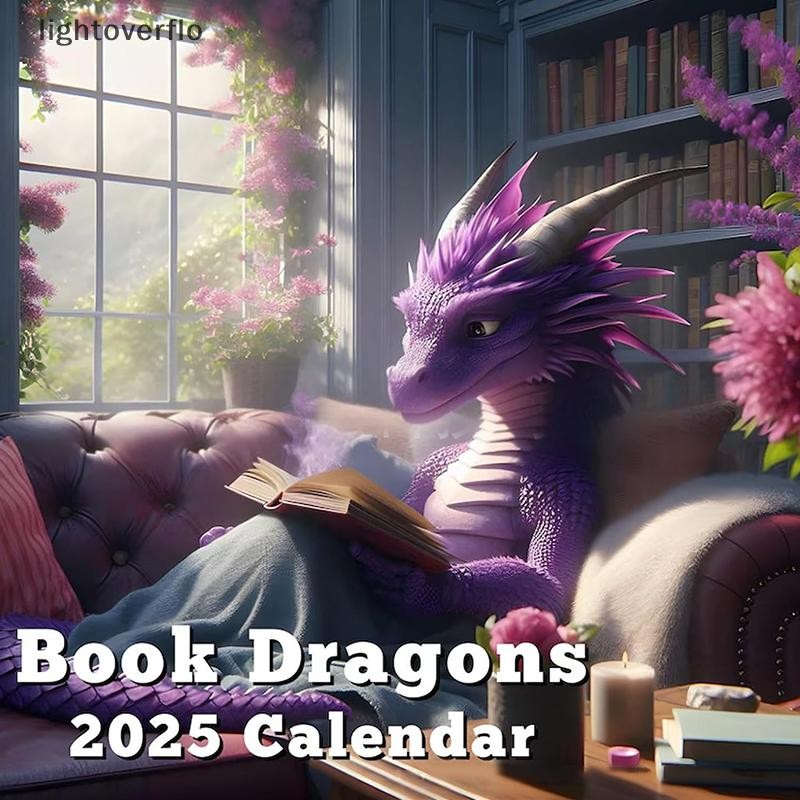 [lightoverfloW] Book Dragon Calendar 2025 Fun Book Dragon Calendar ...