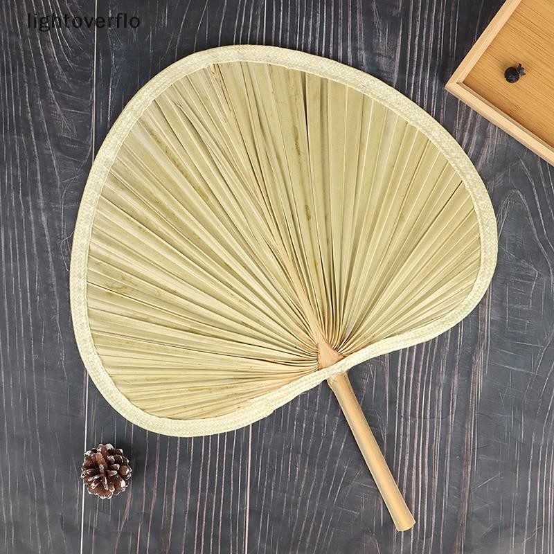 [lightoverfloW] Straw Fan DIY Hand-woven Palm Leaf Woven Summer Cooling ...