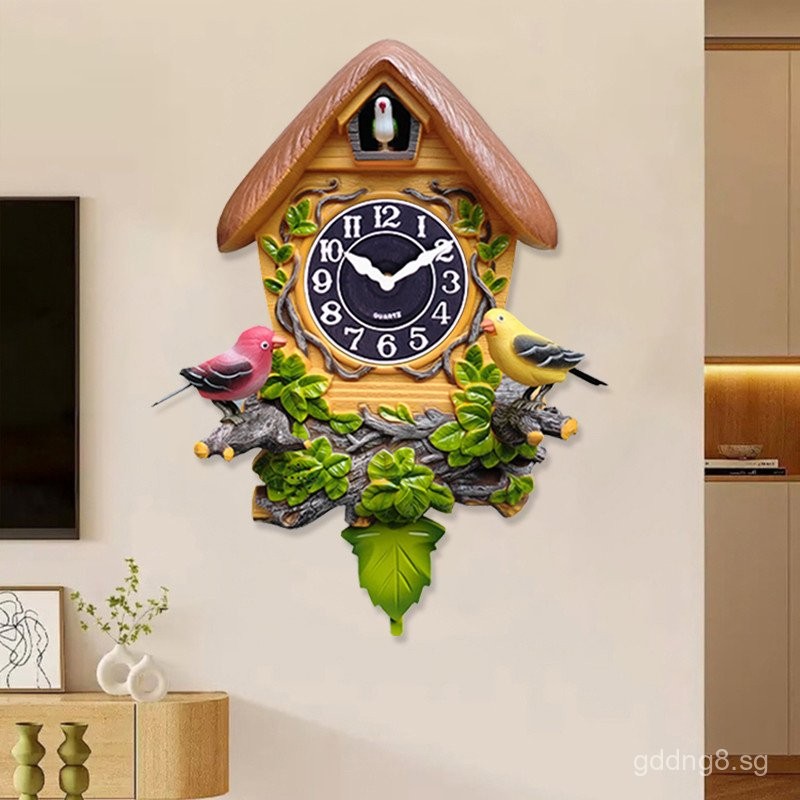 European Style Cuckoo Clock for Living Room Silent Clock Children's ...