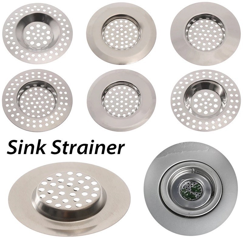 Stainless Steel Sink Strainer / Wash Basin Hair Stopper Cleaner Food ...