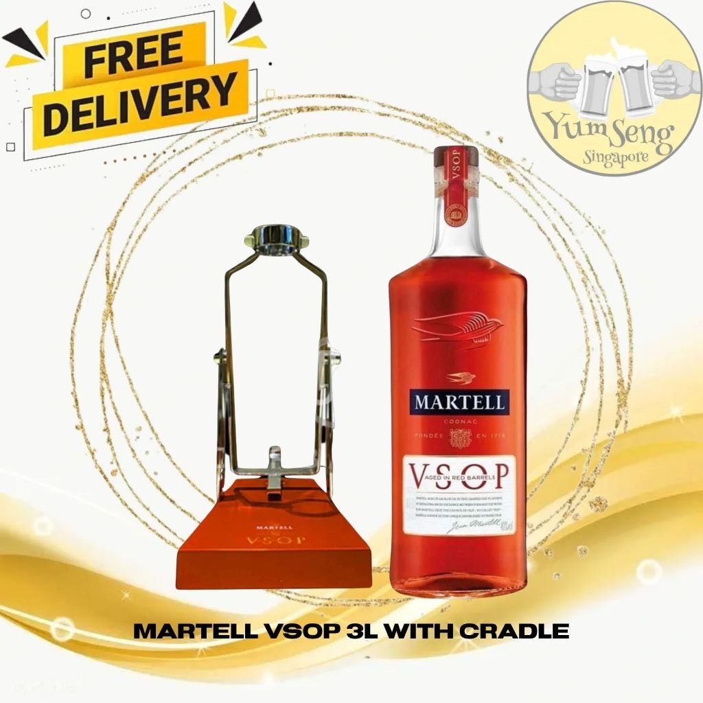 Martell VSOP Red Barrel with Cradle - 3L | Shopee Singapore