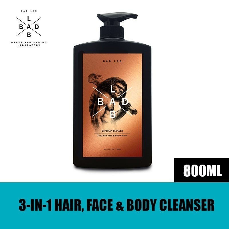 Bad Lab 3-In-1 Hair, Face, Body Cleaner - Anti Aging, Body Sculpting, Refresh Body 400ml/800ml ...