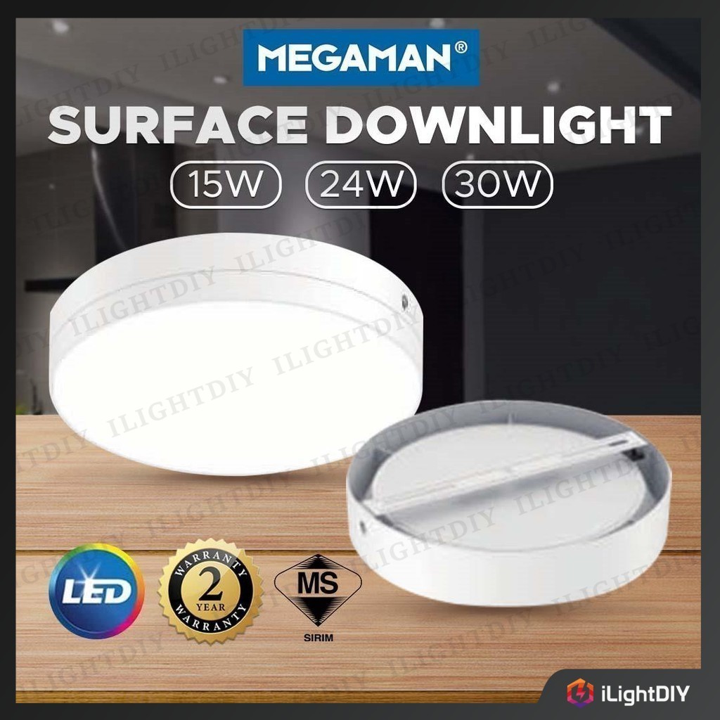 MEGAMAN 15W 24W 30W SURFACE LED DOWNLIGHT CEILING SURFACE MOUNTED LED ...