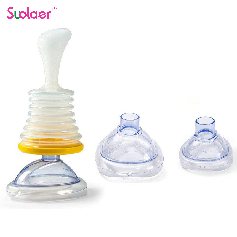 Portable CPR First Aid Kit Choking Saving Asphyxia Rescue Vac Device ...