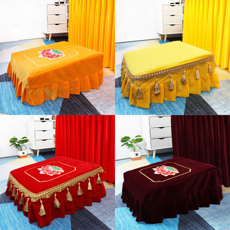 Meditation Cushion Stool Worship Stool Velvet Worship Buddha Kneeling ...