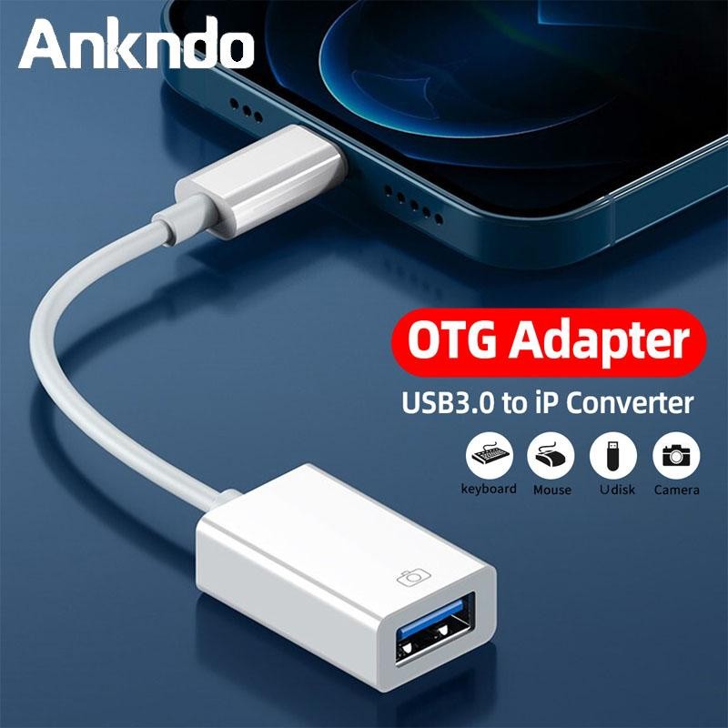 For Lightning to USB 3.0 2.0 Camera Reader OTG Adapter for Phone OTG ...