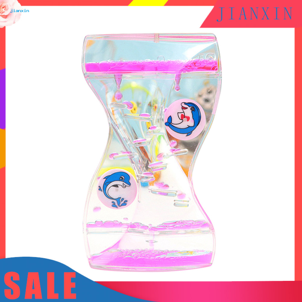 Moving Drip Oil Hourglass Liquid Bubble Timer Kids Toy Home Office Desk ...