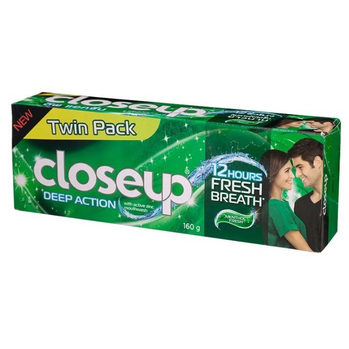 CloseUp Toothpaste Deep Action 160g x 2 (Twin Pack) | Shopee Singapore