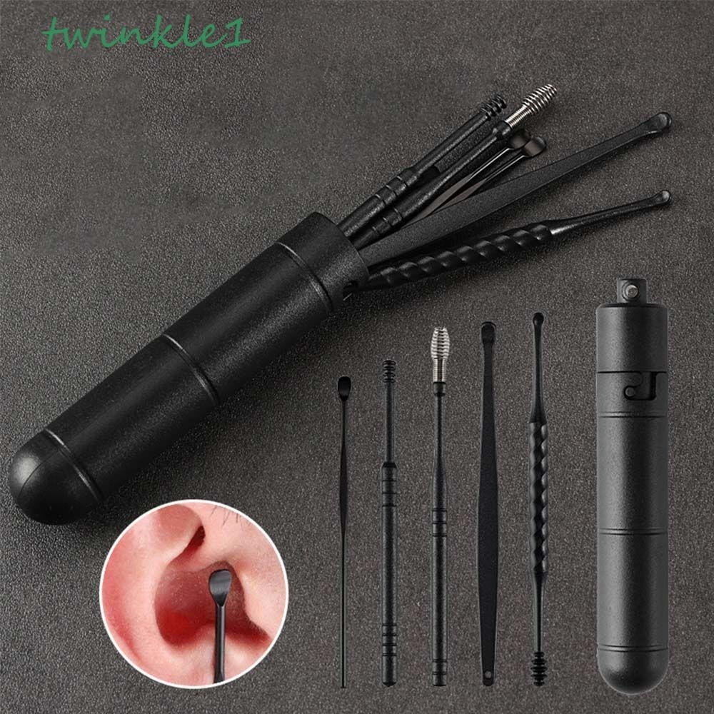 TWINKLE1 Ear Wax Removal Tool Professional Portable Earpick Massage ...