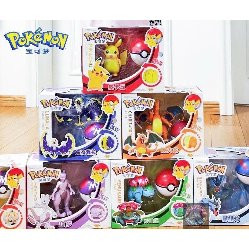 🌈SG Stock🌈 Pokemon Toys Set Action Figures Pikachu/Charizard/Mewtwo ...