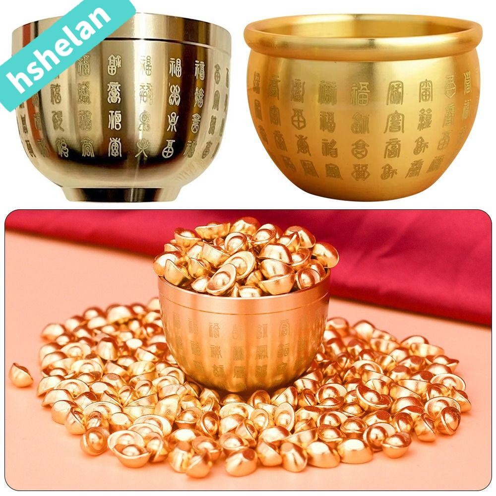 HSHELANXB 1Pcs Pure Brass Cornucopia, Small Mini Wealth Attracting ...