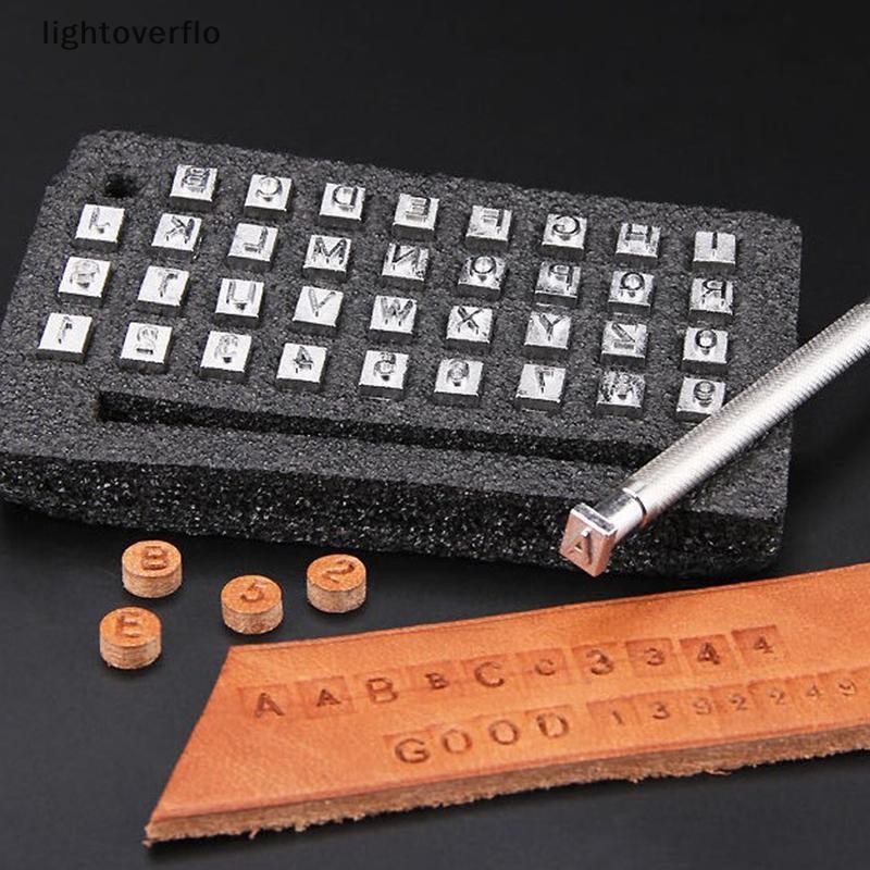 [lightoverfloW] 36pcs Steel Alphabet letter Number leather Stamp Punch ...
