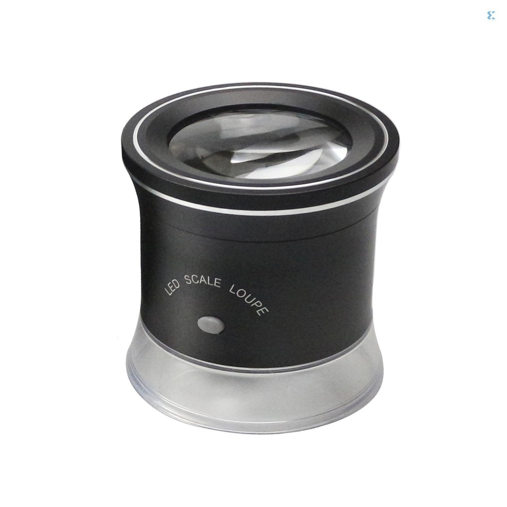 30X LED Scale Loupe Illuminated Magnifier with 6 White 3 UV Lights ...