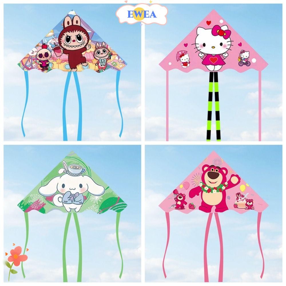 EWEA Cartoon Kites, Strawberry Bear Easy To Fly Melody Children's Kite ...