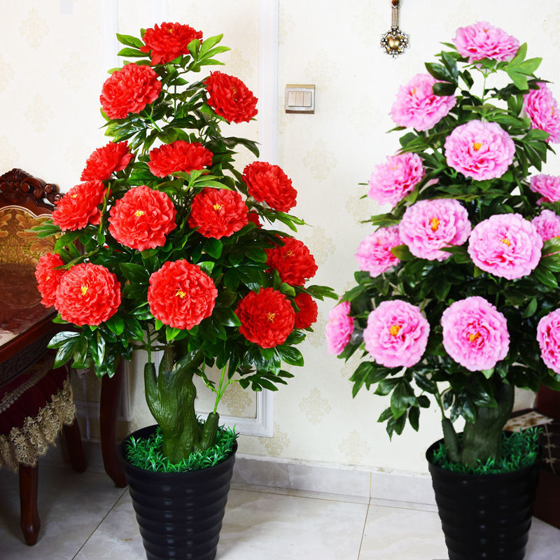 Artificial Tree Simulation Tree Simulation Peony Flower Large Indoor ...