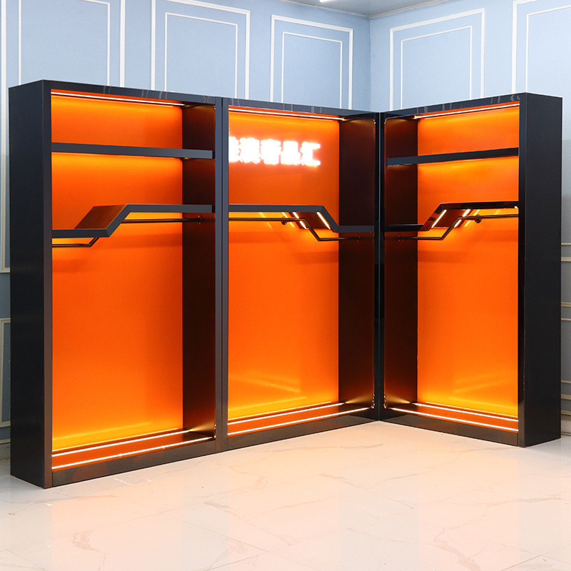 Clothing Store Display Rack Men's and Women's Clothing Rack Mall Shoes ...