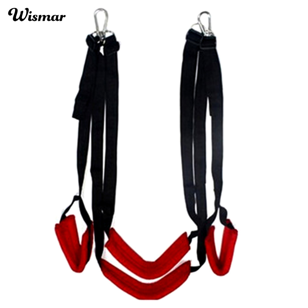 Bondage Restraint Swing Thigh Locking Wrist Cuffs Belt Harness Couples ...