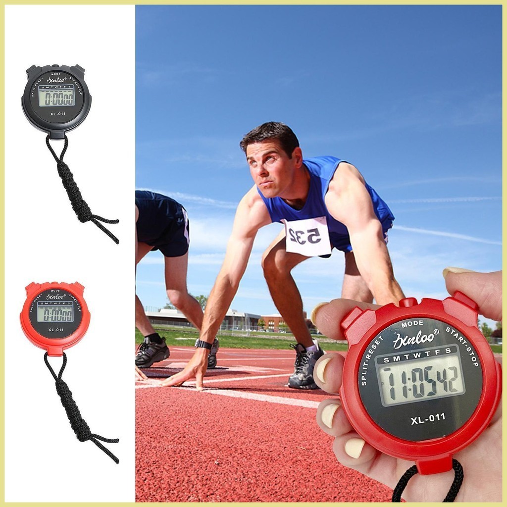 Sports Stopwatch Timer Handheld Stopwatch Reusable Large Display Digital Stopwatch Classroom ...