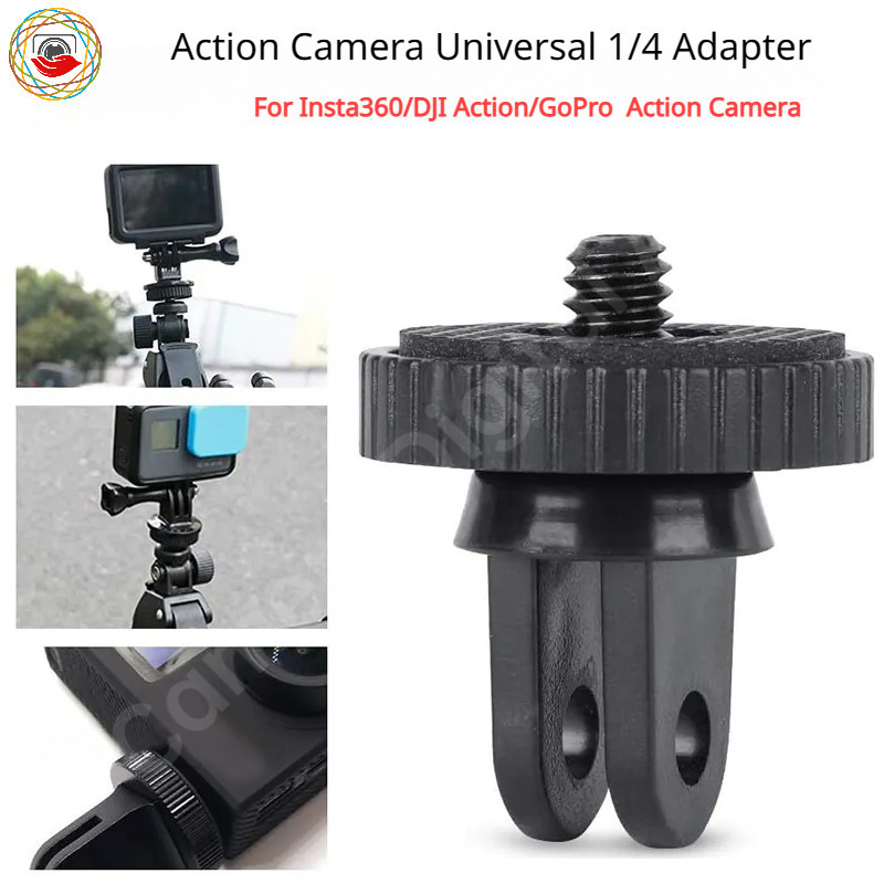 1/4 Screw Universal 360 Swivel Converter Mini Tripod Adapter For ...