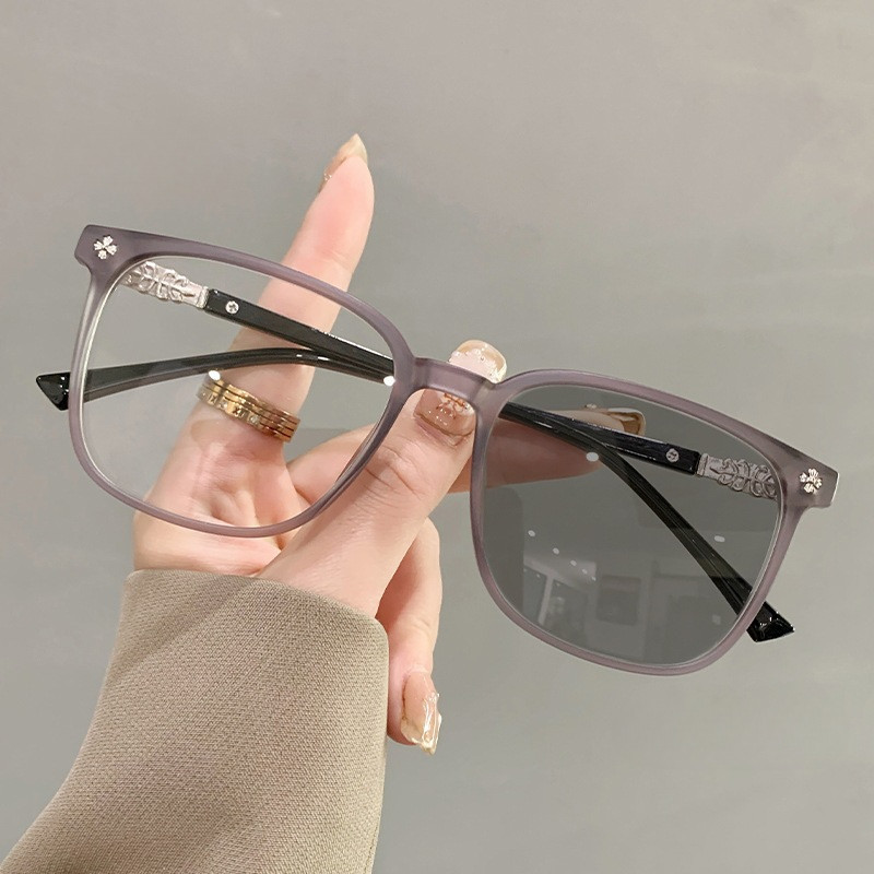 (-0~-400)Photochromic myopia glasses, anti blue light color changing ...