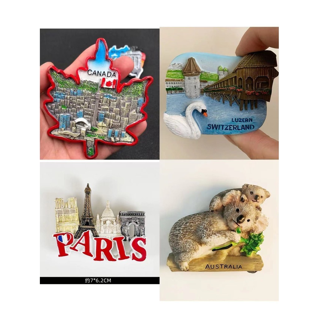 Refrigerator Magnetic Sticker Canada Maple Leaf Switzerland Romania ...