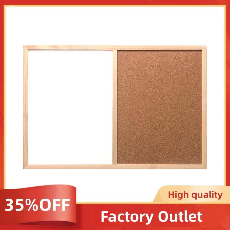 Message Cork Board Wood Frame Whiteboard Drawing Boards Combination ...