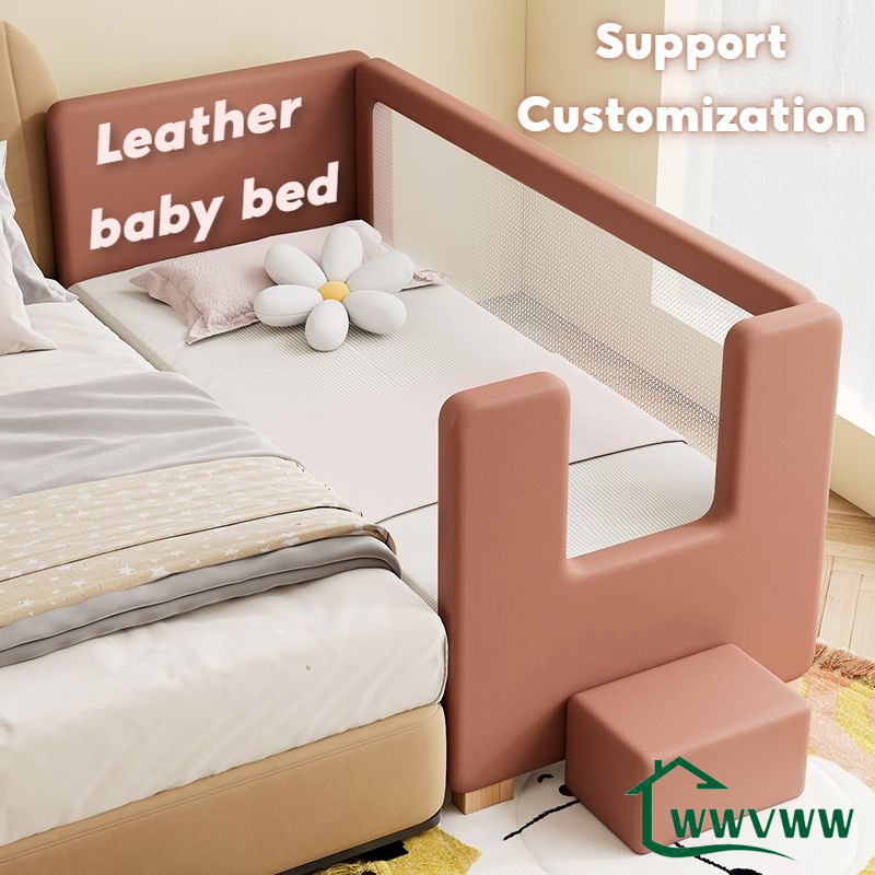 W 【Free mattress】Children Bed Baby Bed Kids Bed Extender Baby Bed Guard ...