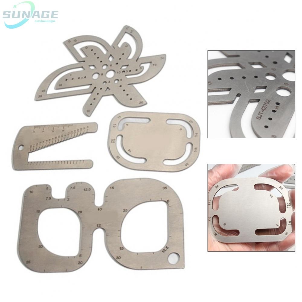 For Leather Crafting Measurement Tool with Rounded Corners and ...