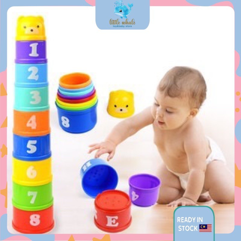 Baby Stacking Cup Educational Montessori Early Learning Cups | MAINAN ...