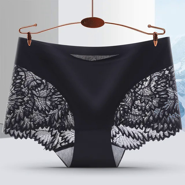 Satin Silk Panties Women Lace Designed Seamless Underwear Female ...