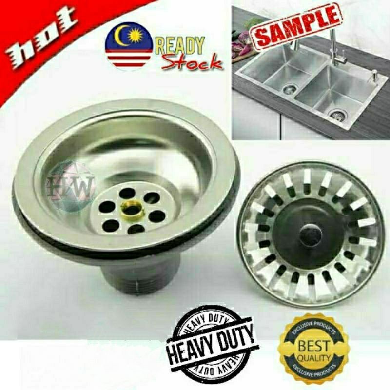 Stainless Steel Sink Waste Trap / Sink Trap / Basin Trap Kitchen Sink ...