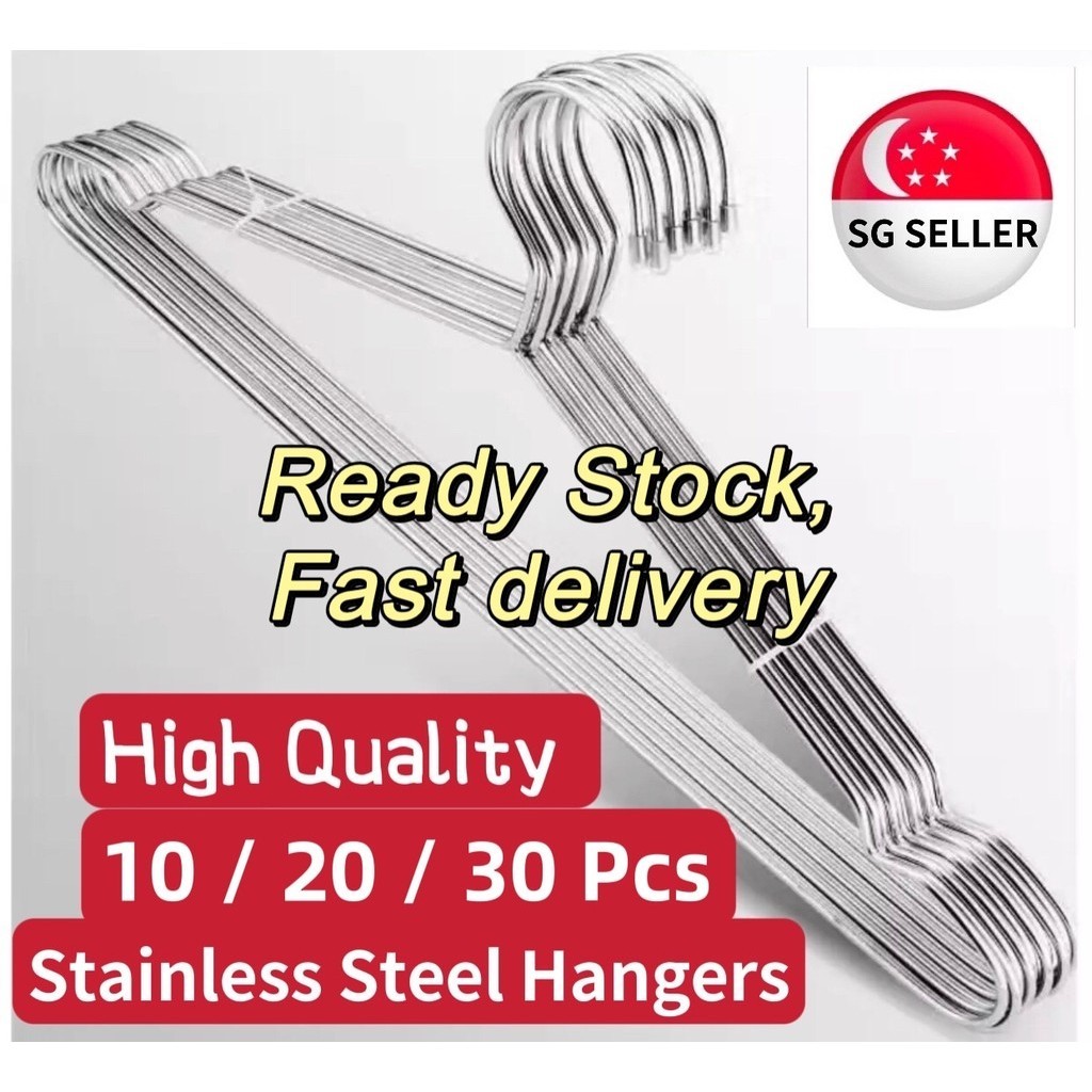 [LOCAL SELLER] Clothes Hangers rack Stainless Steel High Quality Metal ...