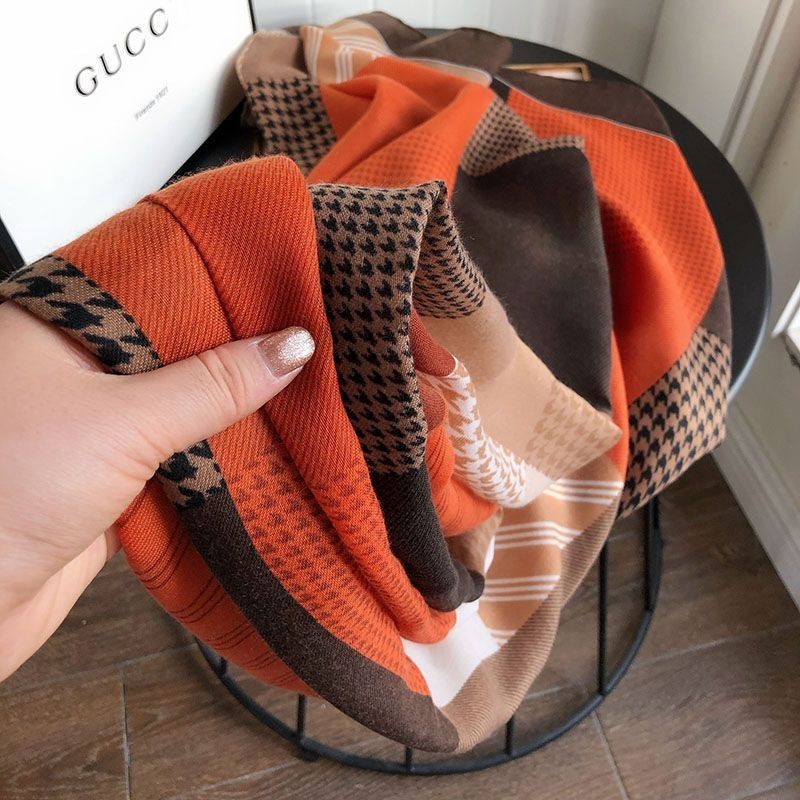 Mz Brand Scarf Women Winter New Style Cotton Linen Korea Dongdaemun ...