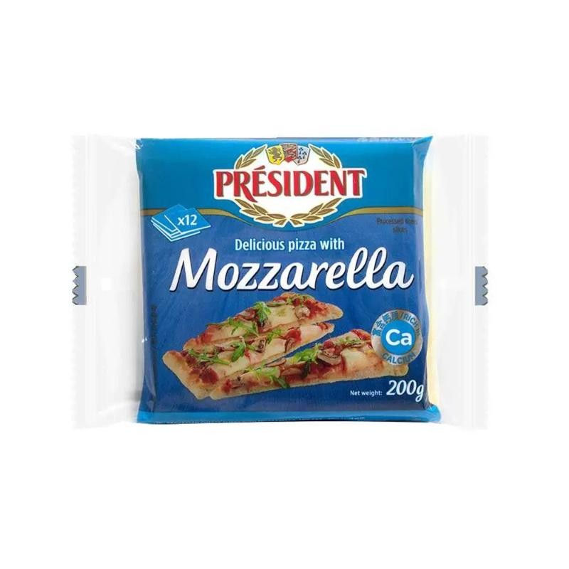 President Mozzarella Cheese Slice 12s 200g | Shopee Singapore