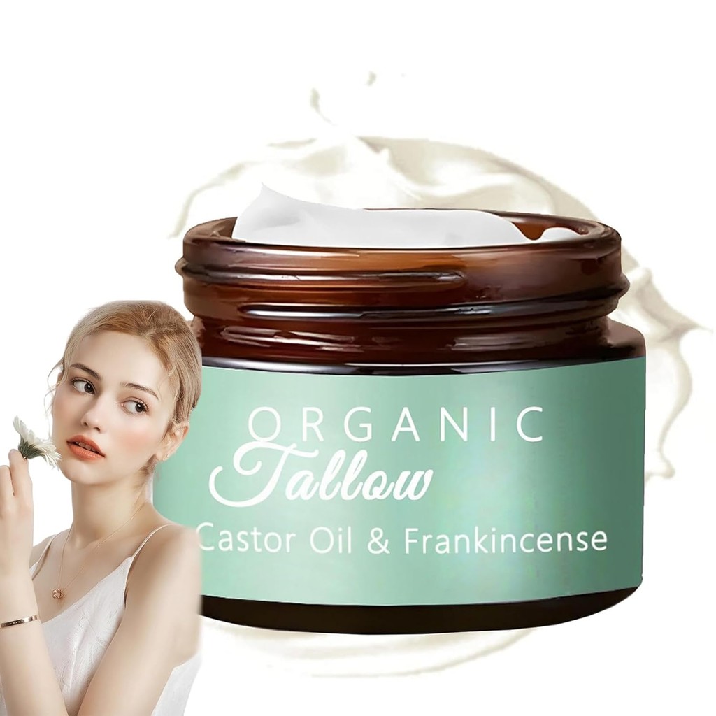 Grass-fed Beef Tallow with Frankincense Oil & Castor Oil, Organic Beef ...