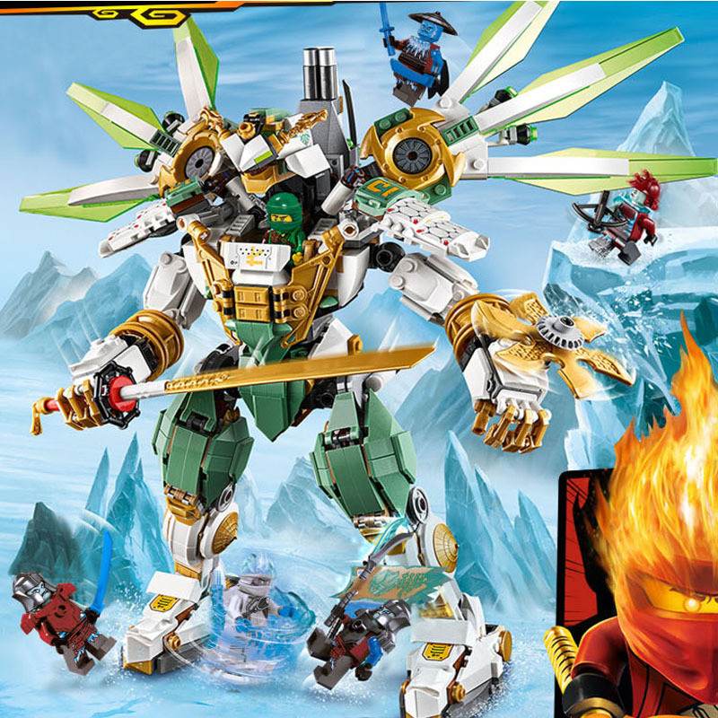 New Compatible Lego Ninjago Building Blocks Lloyd's Titan Mech ...