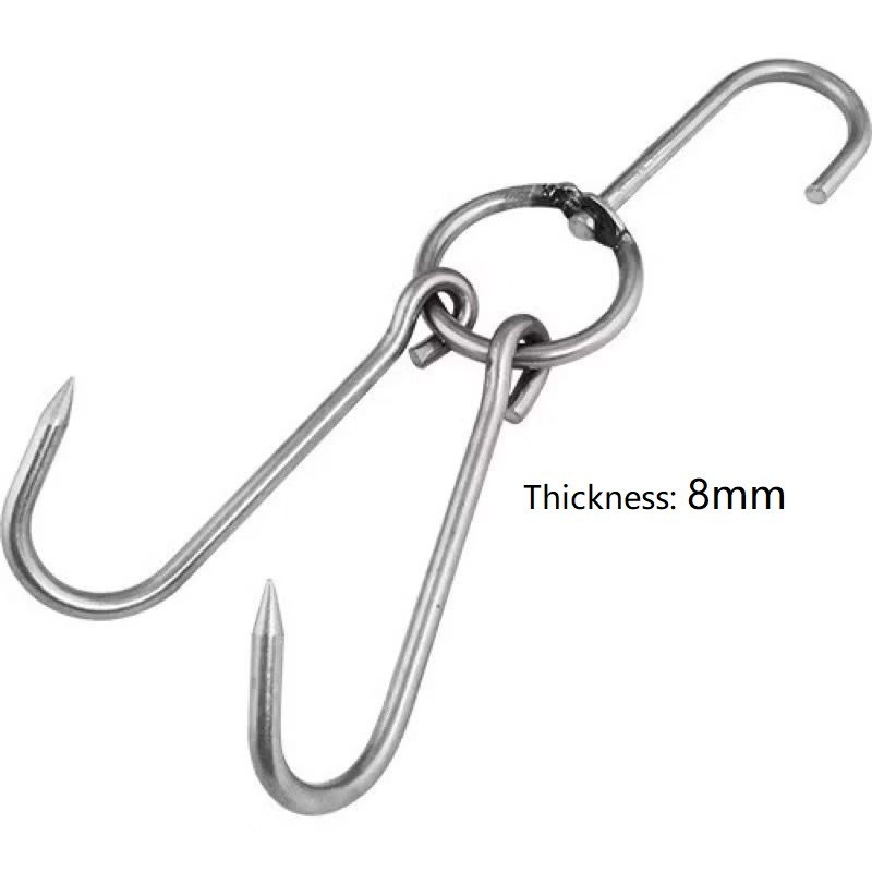 HORSE Stainless Steel Meat Hook EXTRA THICK / 3 Head Meat Hook Thick ...