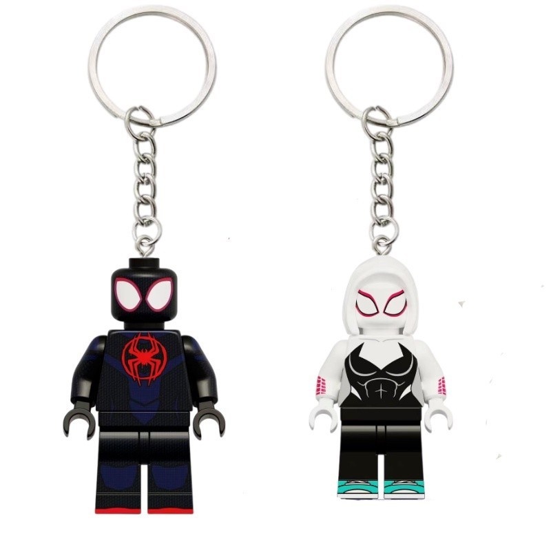 LEGO keychain Spider-Man Into the Spider-Verse Miles Morales Gwen ...