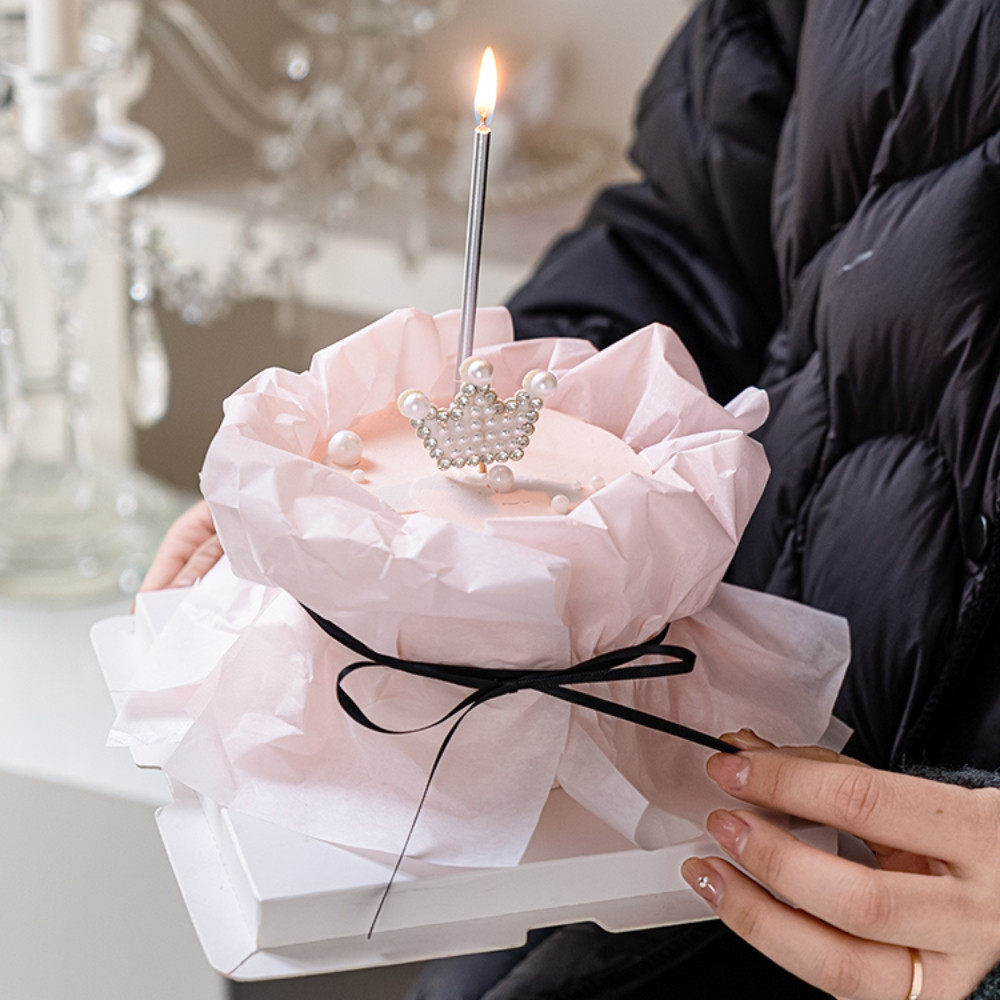 Pearl Crown Cake Decoration Toppers Female Festival Cake Decoration ...