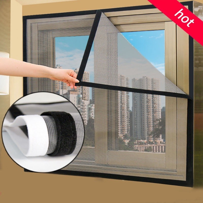 【Customized size】Mosquito Screen Window Net Washable Self-Adhesive ...