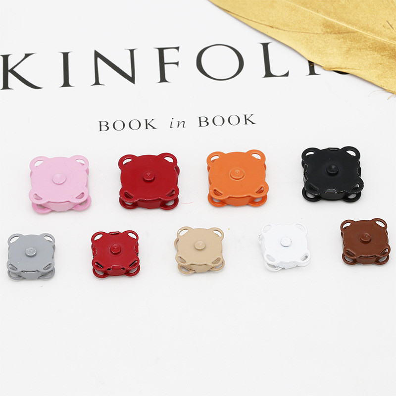 5pcs 14/18mm Hand Sewn Magnetic Buttons Button Buttons Colored Plum ...