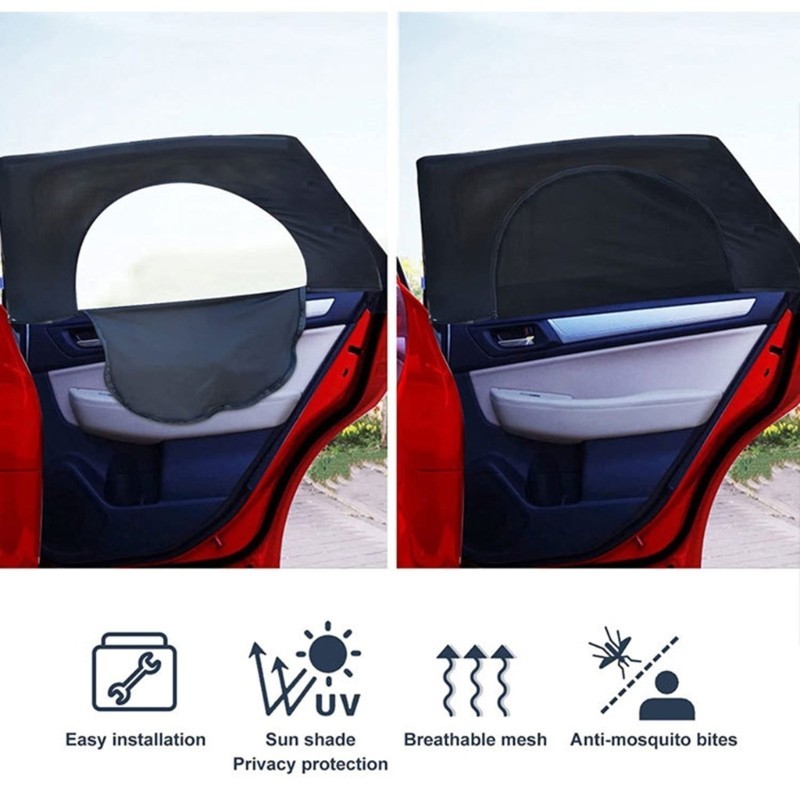 EDB* Car Window Shade Front Rear Side Window Sun Shade for Kid Window ...