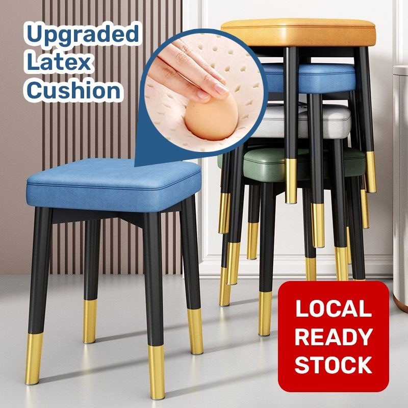 [SG Seller]Nordic Dining Chair Stool Makeup Stool Dressing Chair Study ...
