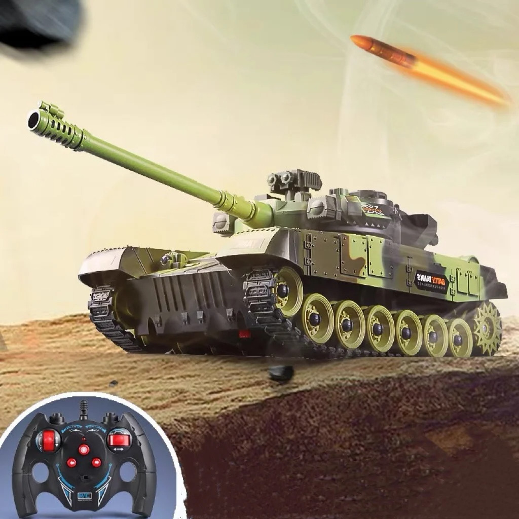 33cm RC Tank 2.4Ghz 7-Channel Remote Control Tank Model Toys Military ...