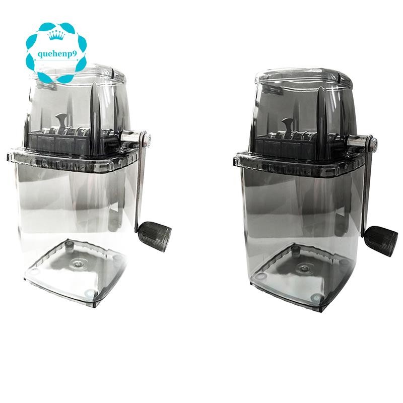 Household Manual Ice Crusher Transparent Multi-Purpose Hand Shaved Ice ...