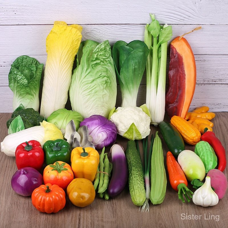 Artificial Fruit and Vegetable Store Fake Vegetables Foam Plastic ...
