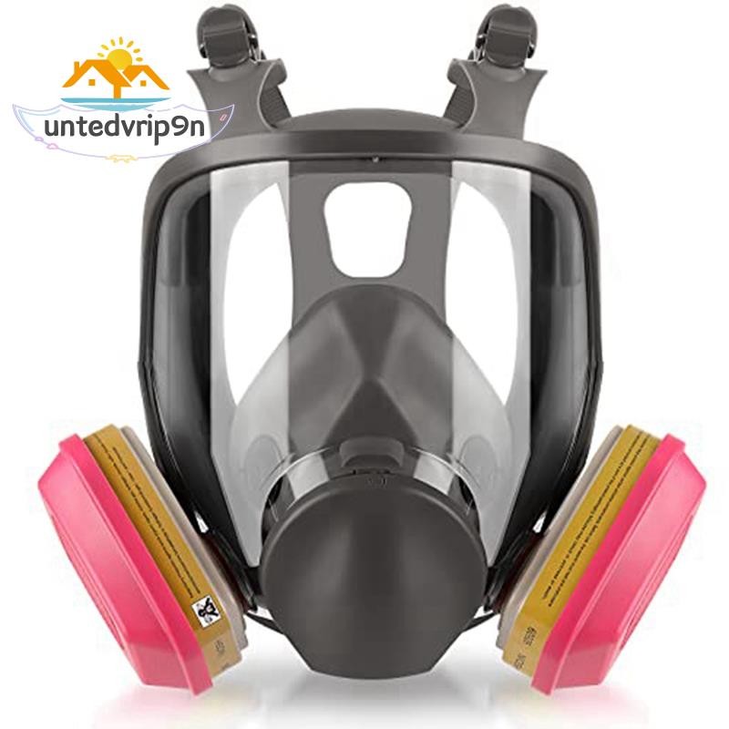 Full Face Gas Mask 6800 Reusable Respirator Mask Gas Mask -with 60926 ...